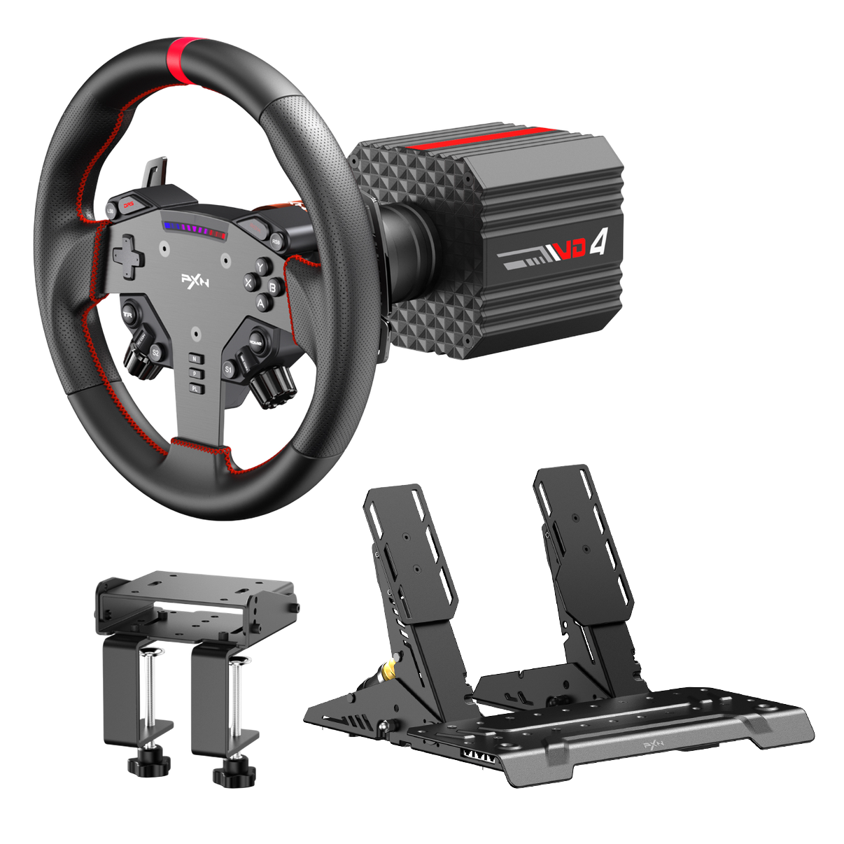 PXN V10 Ultra Racing Wheel – 3.2 Nm Dual‑Motor Direct‑Drive FFB – PXN ...